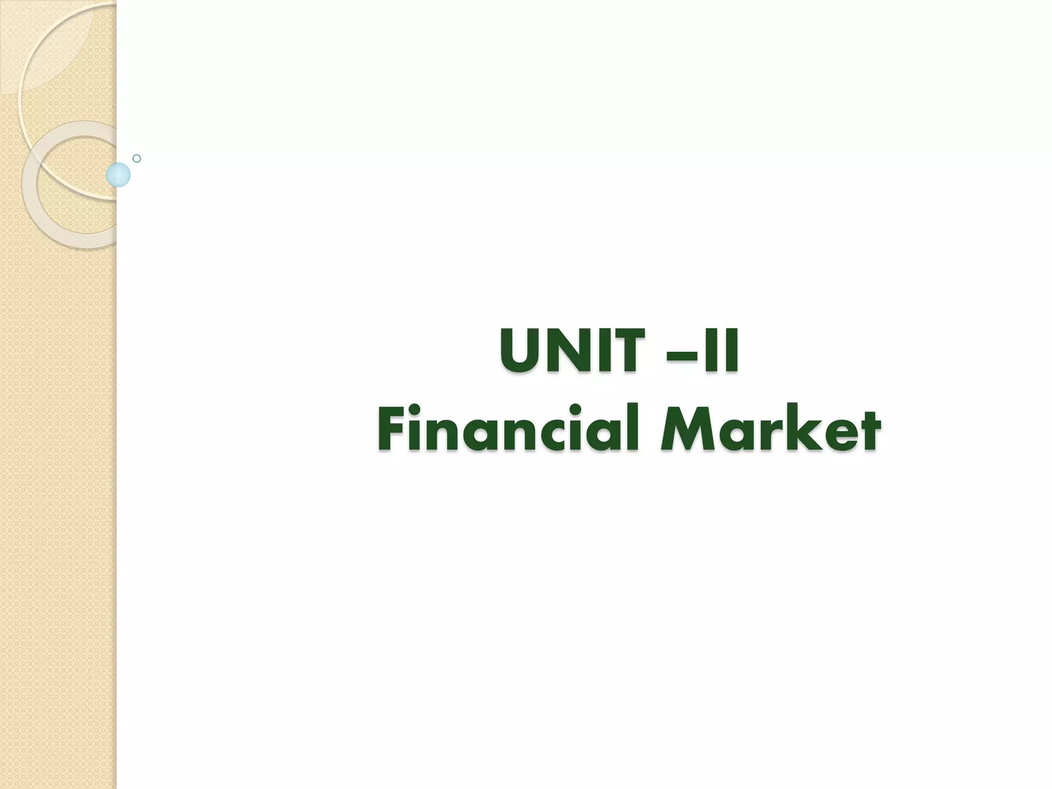 Financial market | PPT