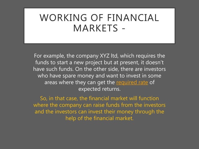 FUNCTIONS OF FINANCIAL MARKETS | PPTX