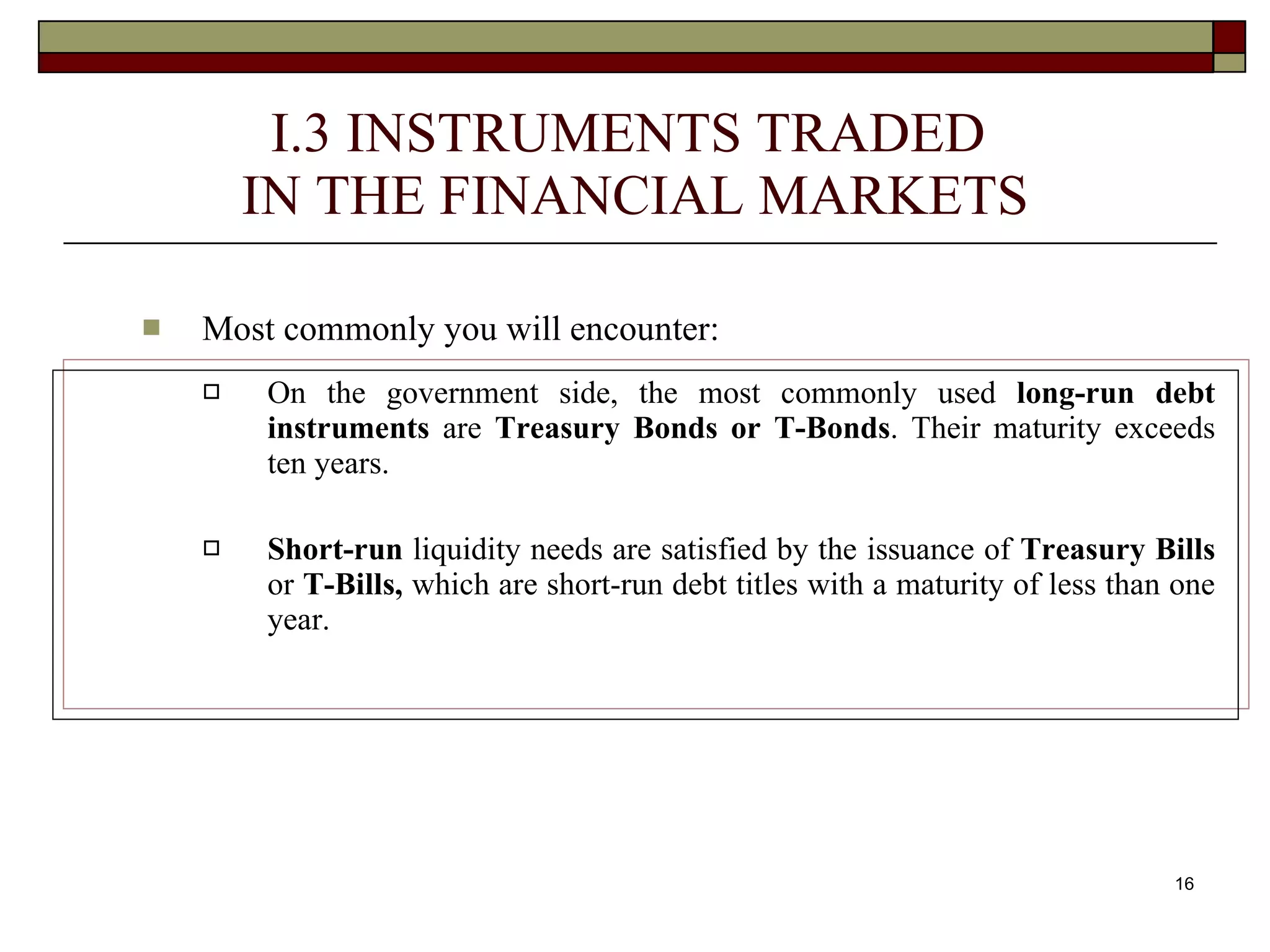 Financial market and institutions | PPT