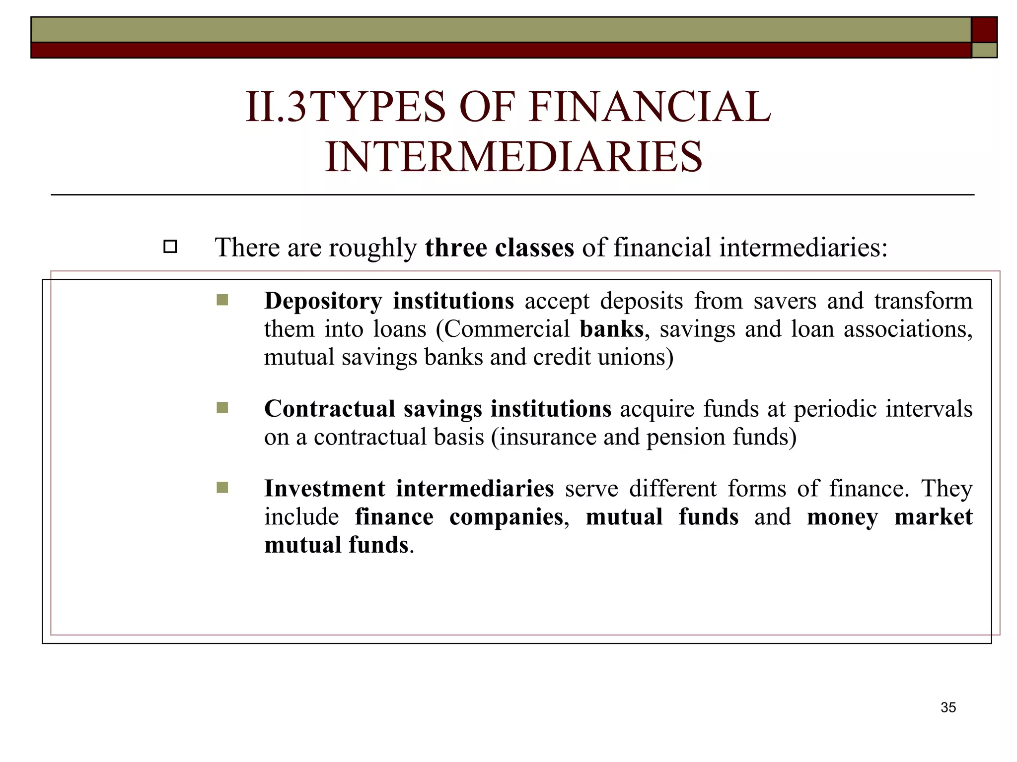 Financial market and institutions | PPT