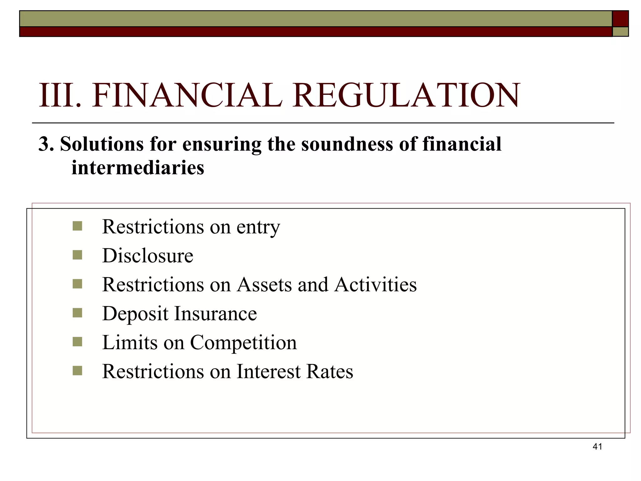 Financial market and institutions | PPT