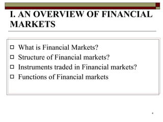 Financial market and institutions | PPT