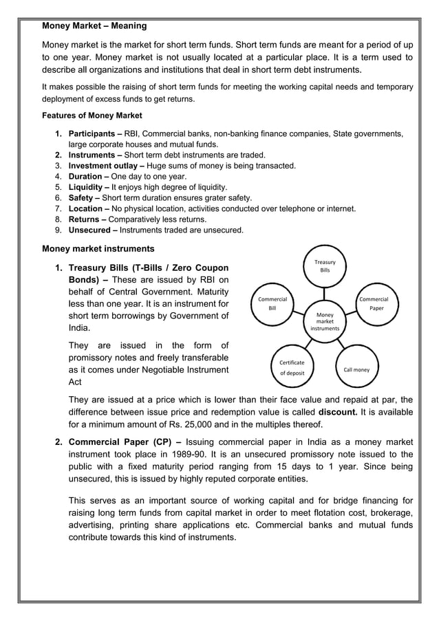 FINANCIAL MARKET NOTES.pdf | Stocks and Bonds | Personal Investing