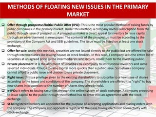 Financial markets | PPTX