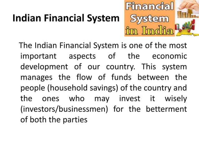 Indian Financial System | PPT