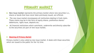 Financial markets | PPTX