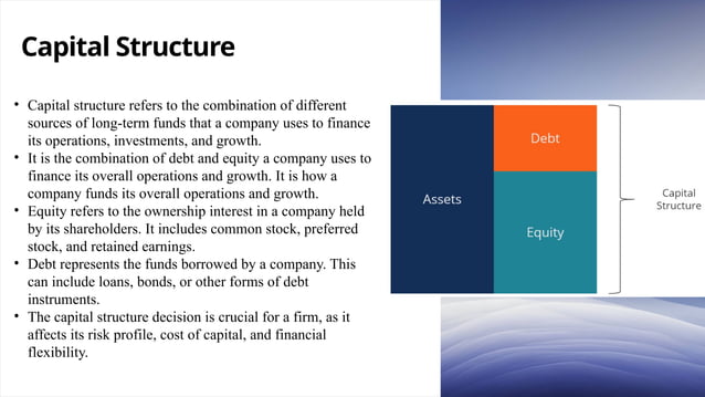 Understanding Capital Structure: Key Determinants and Their Impact on Financial Performance | PPTX