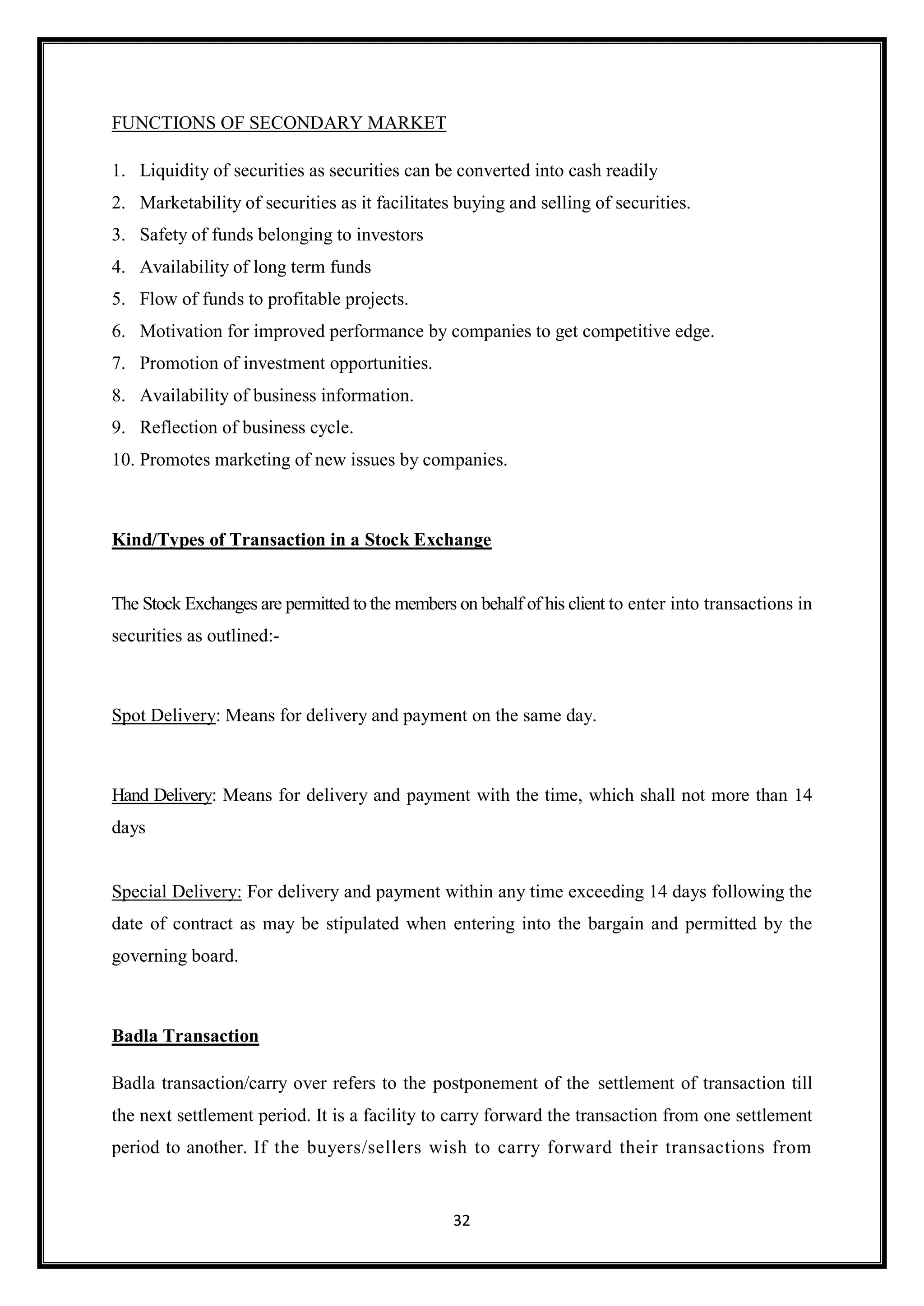 Financial markets and services notes | PDF