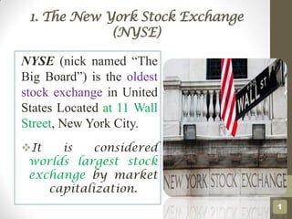 The New York Stock Exchange | PDF