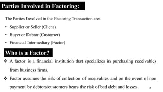 Financial Markets & Services (FMS)- Types of Factoring- MBA | PPTX