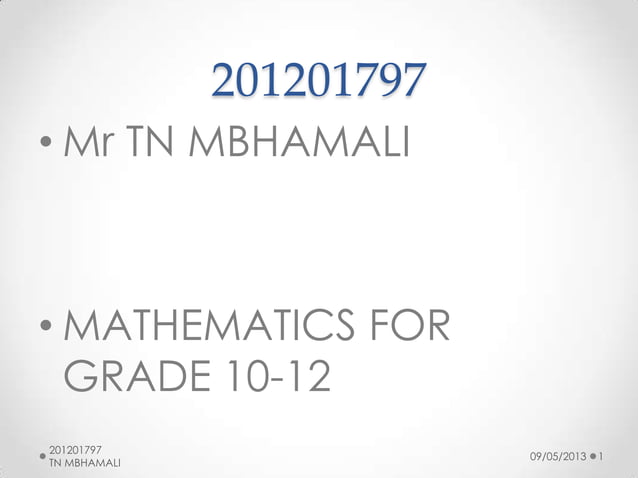 Financial mathematics for Grade: 10, 11 and 12 | PPTX | Stocks and ...