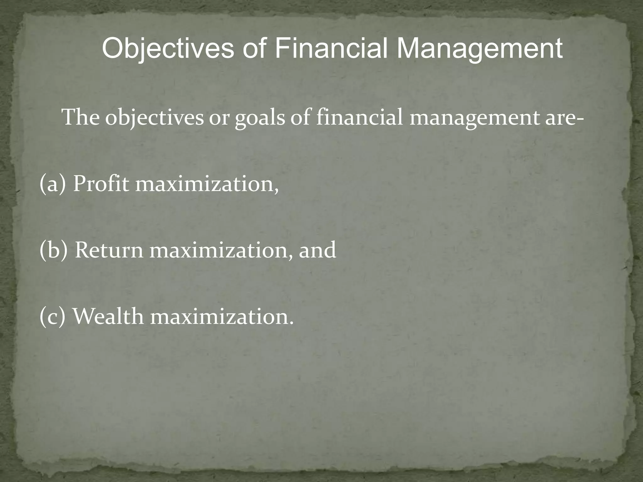 Financial management | PPTX