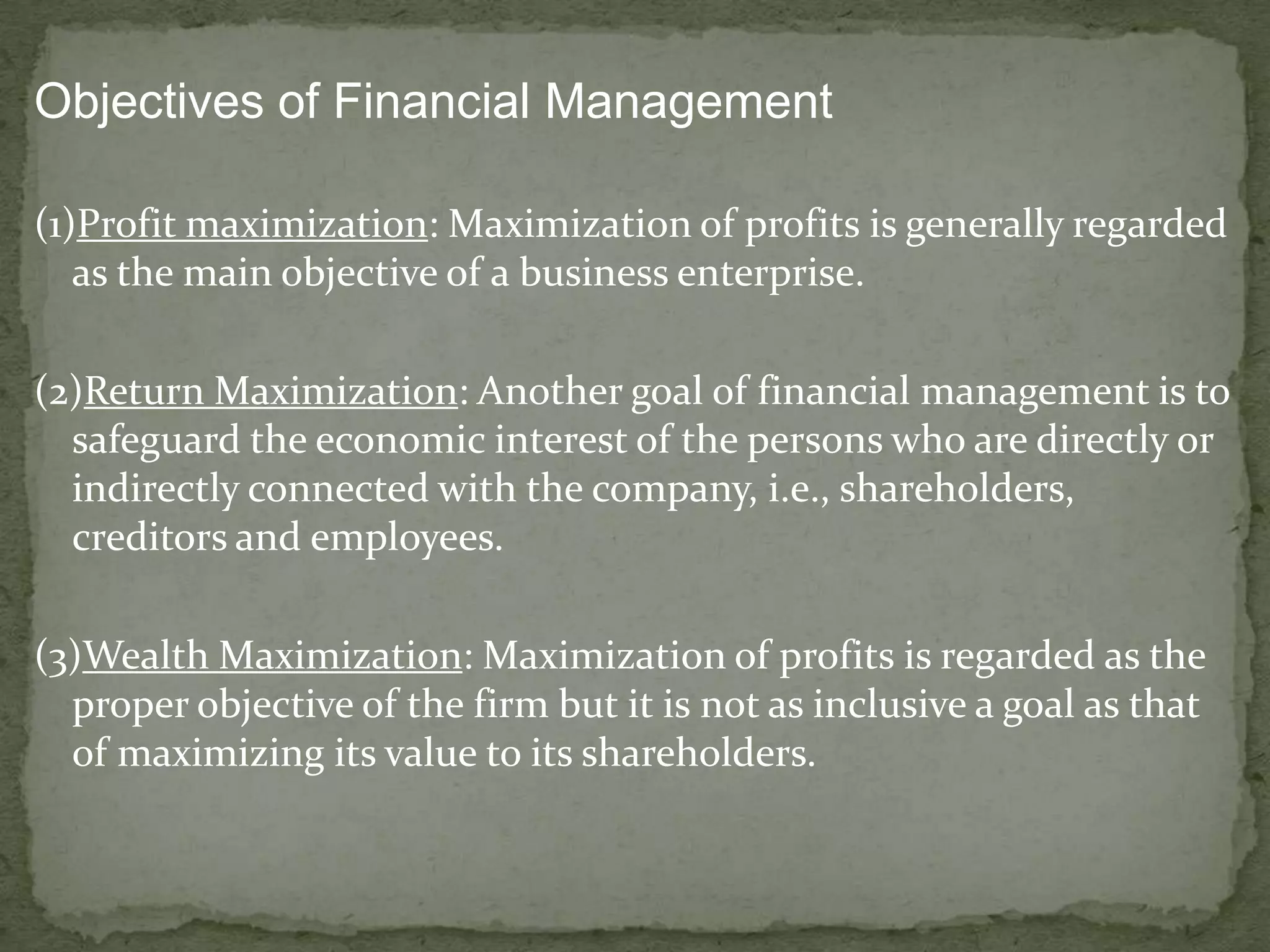 Financial management | PPTX