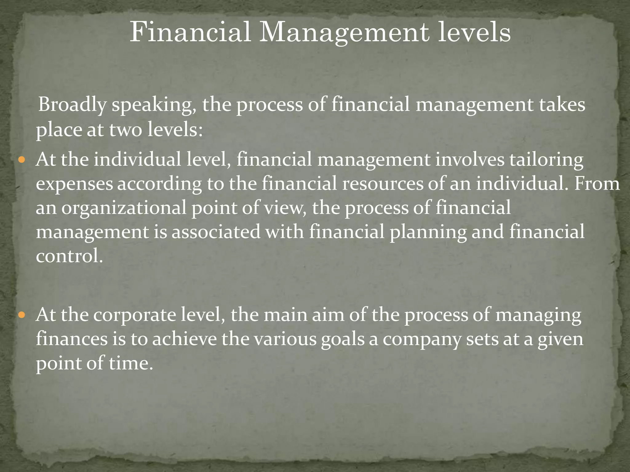 Financial management | PPTX