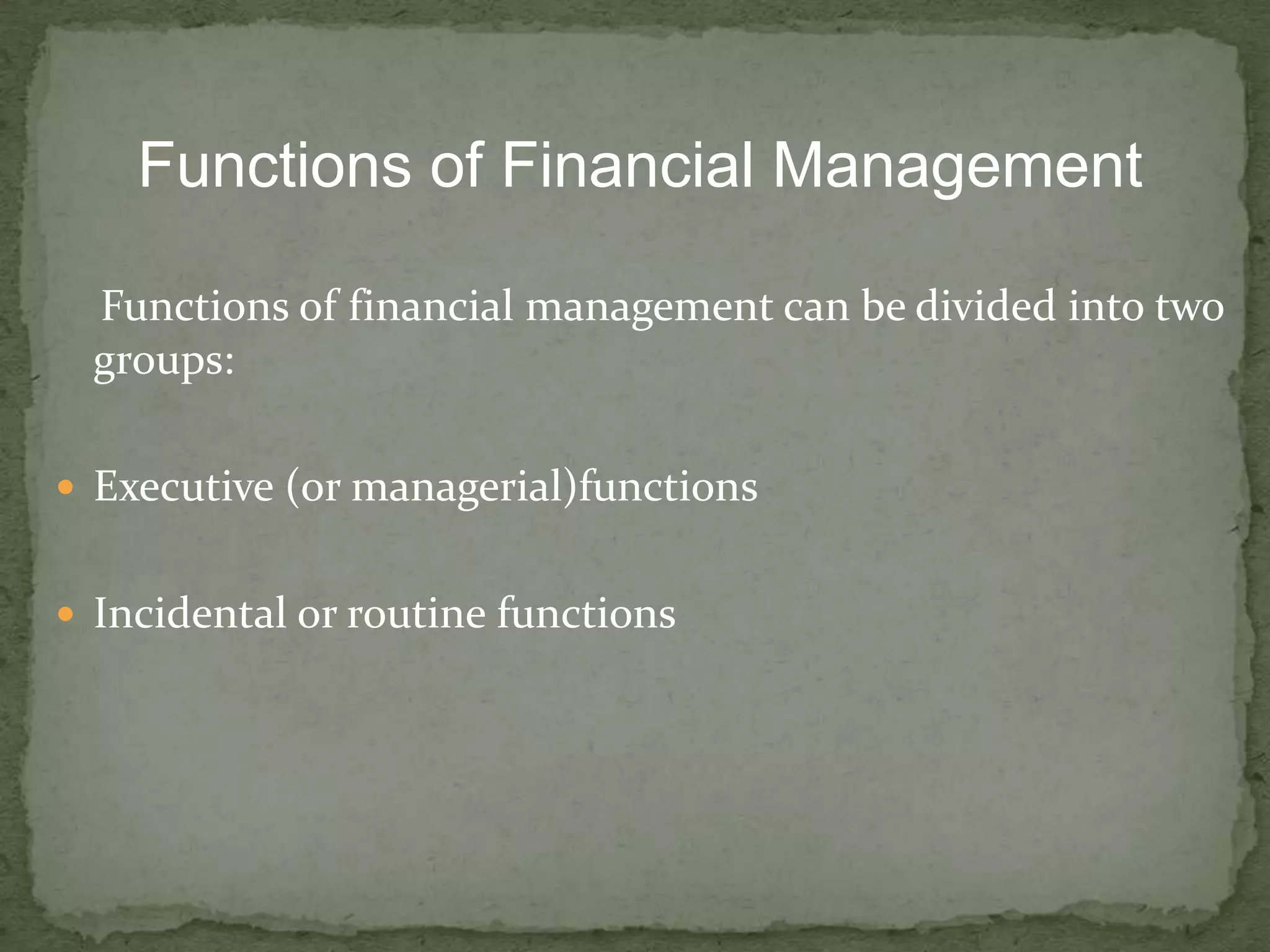 Financial management | PPTX