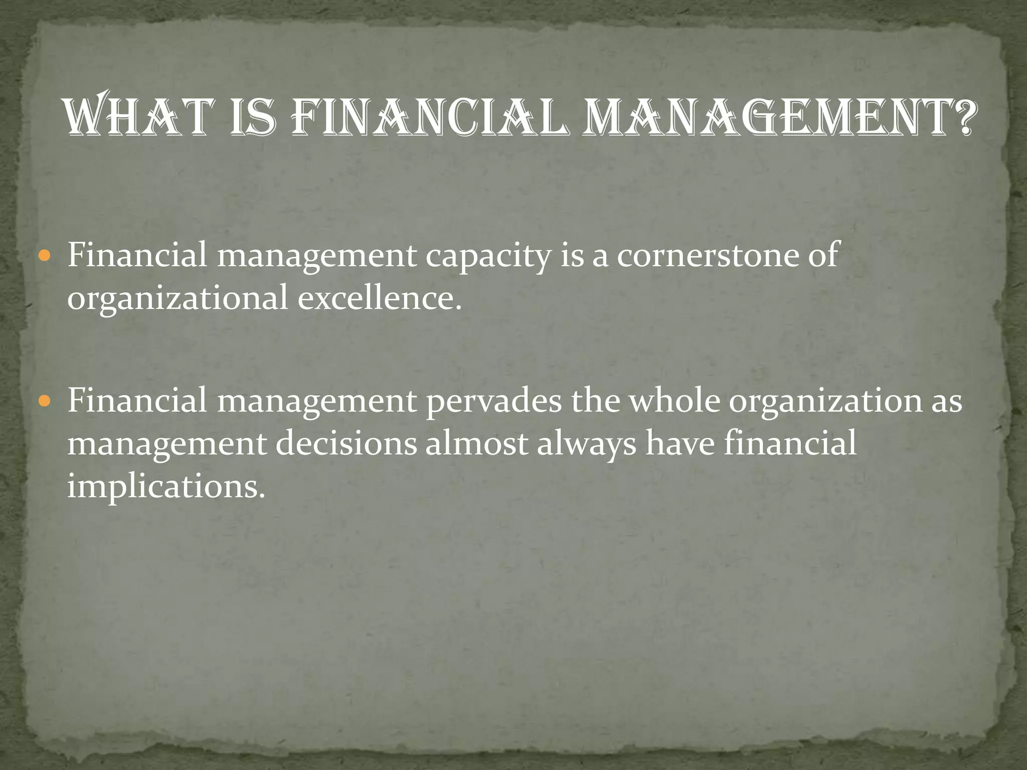 Financial management | PPTX