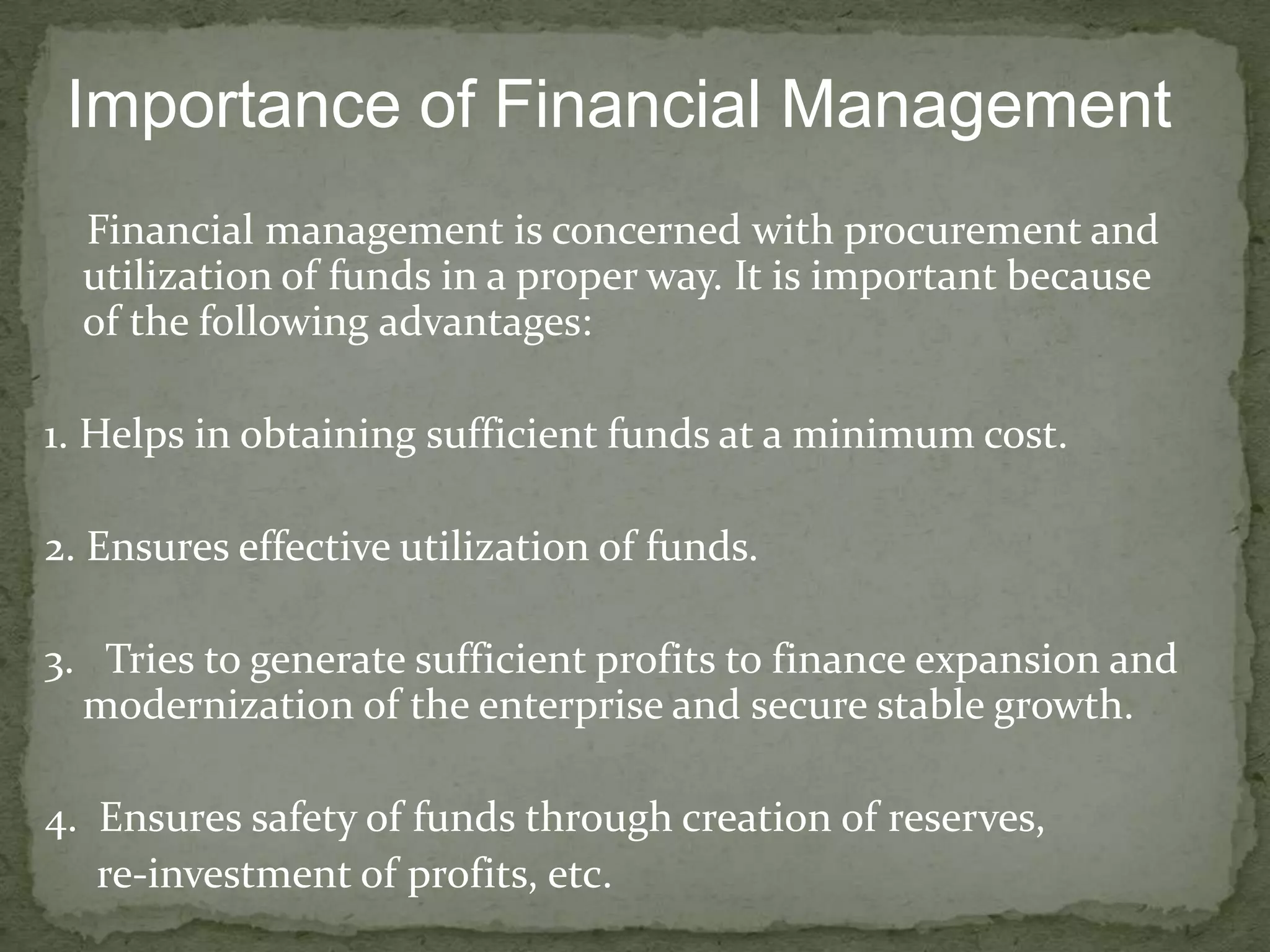 Financial management | PPTX