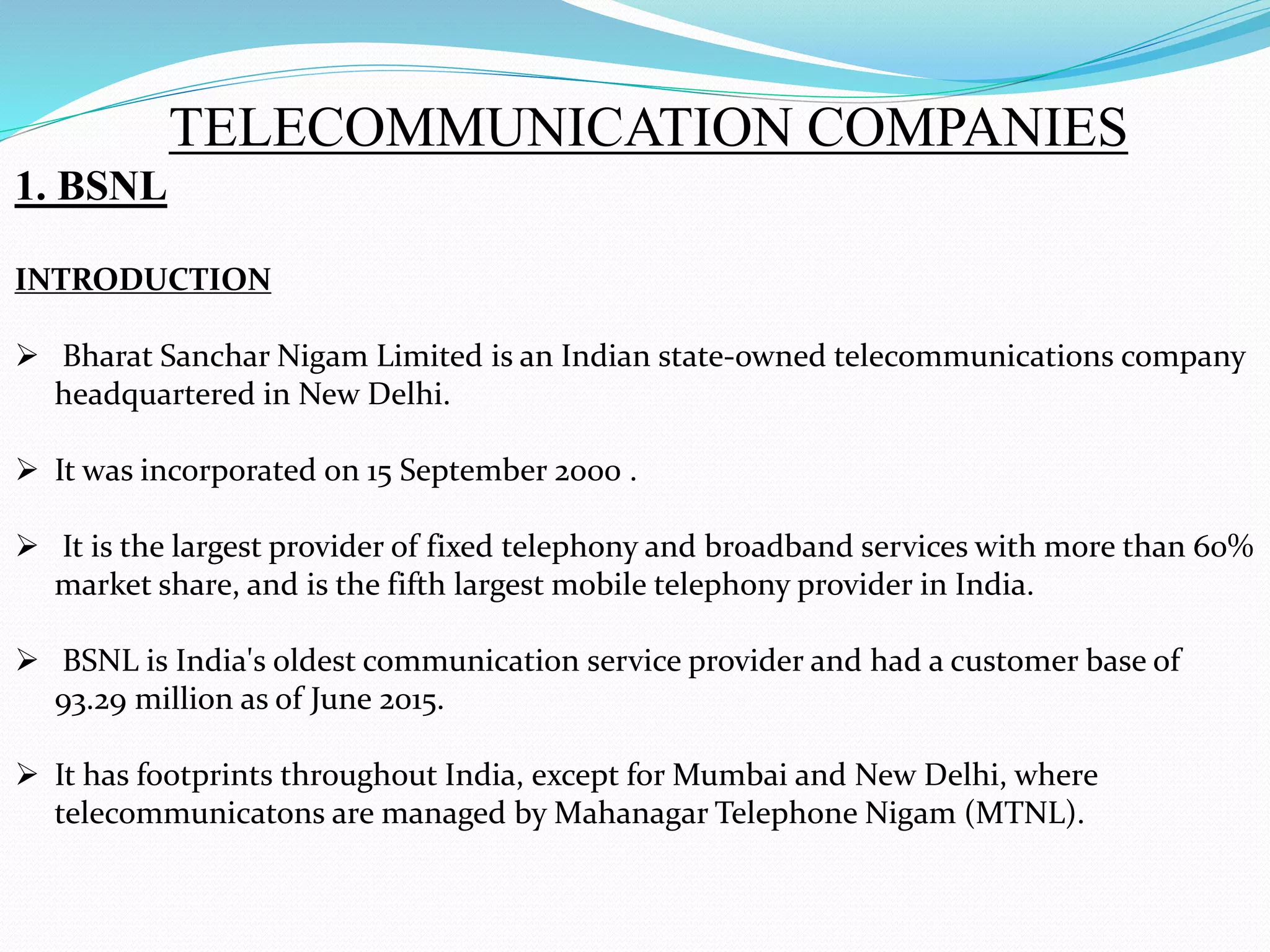 Capital structure of telecommunication company | PPT