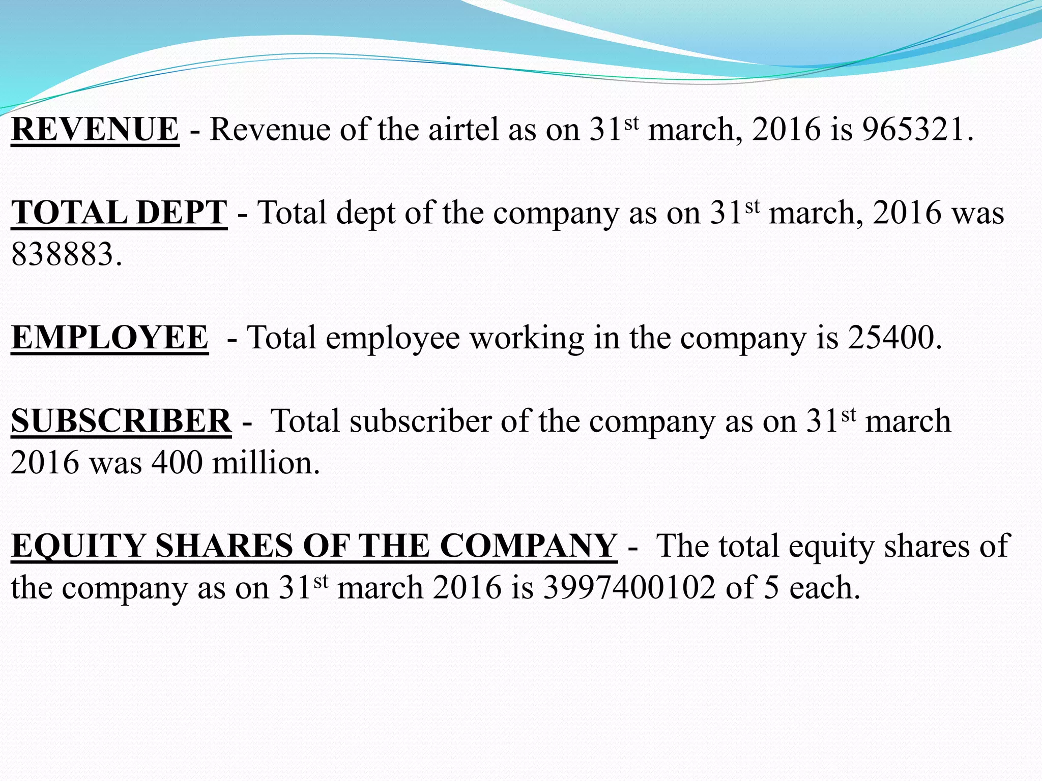 Capital structure of telecommunication company | PPT