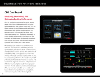 MicroStrategy Business Intelligence Solutions for Financial Services | PDF