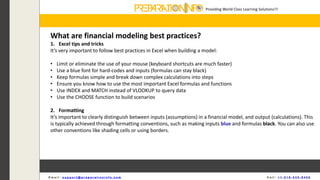 Financial modeling basic introduction | PDF
