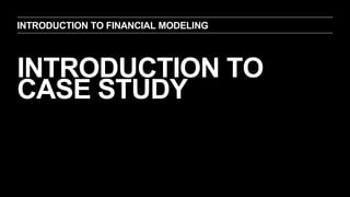 Introduction to Financial modeling | PPTX