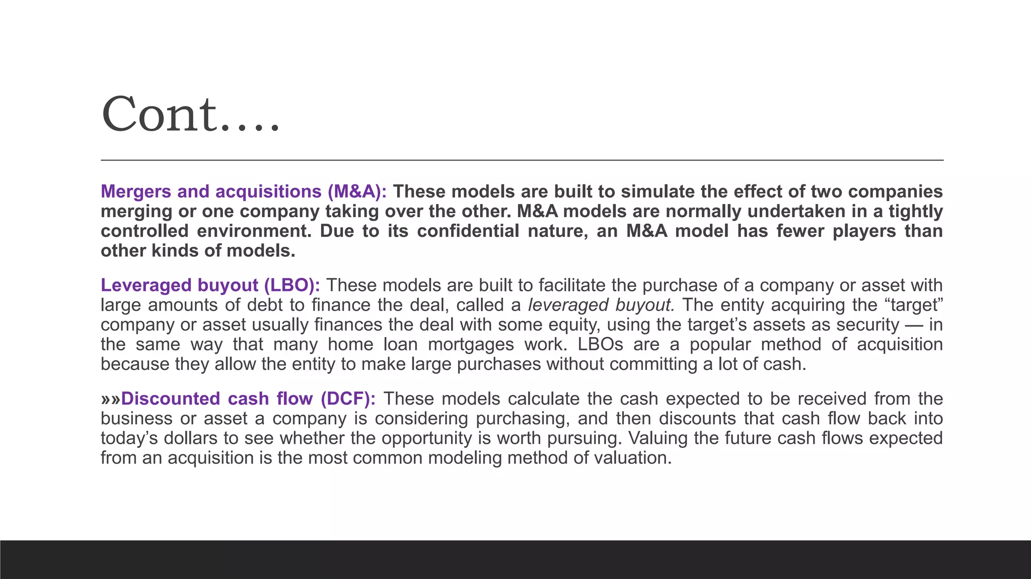 Financial modeling | PPTX