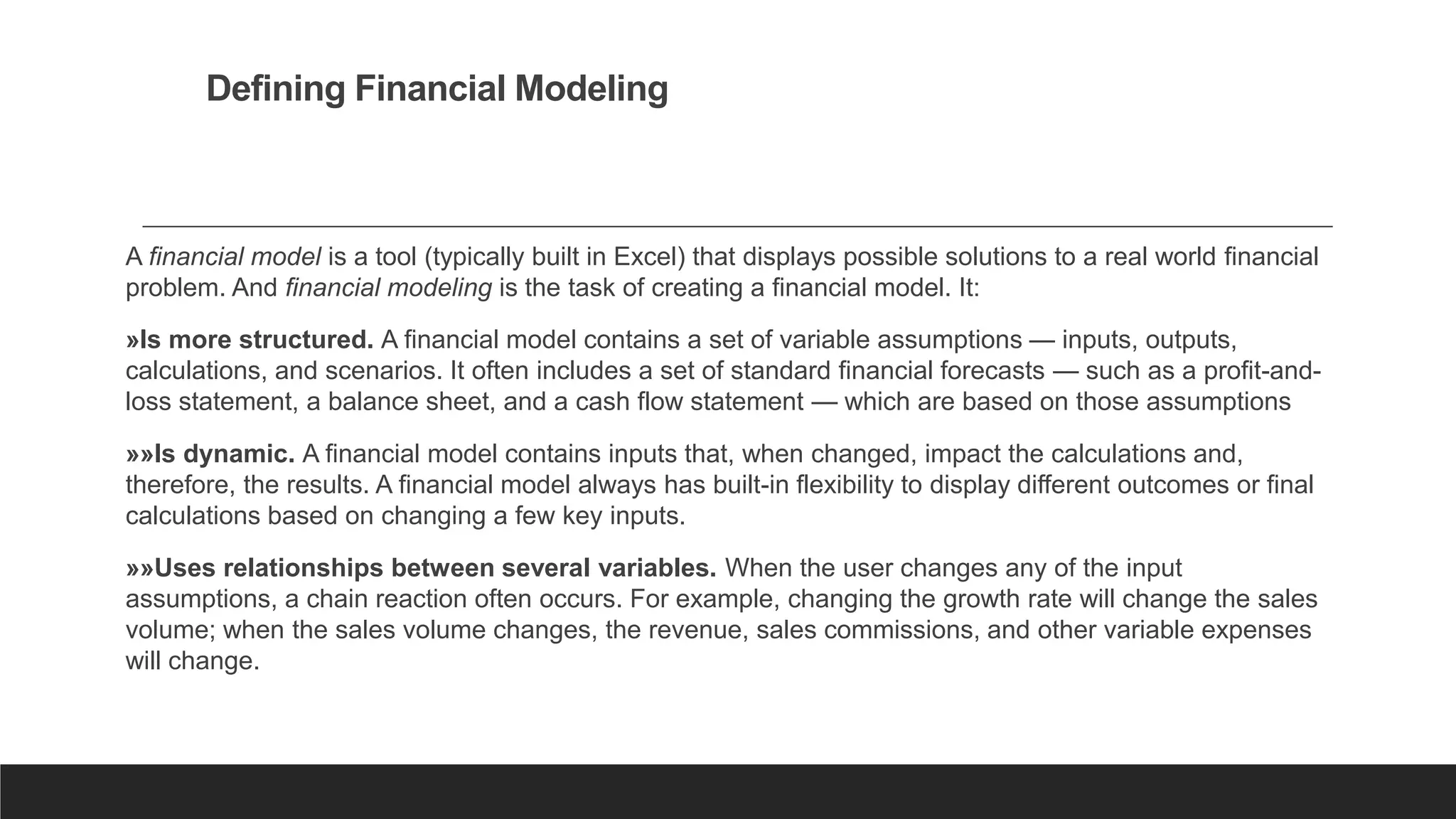 Financial modeling | PPTX