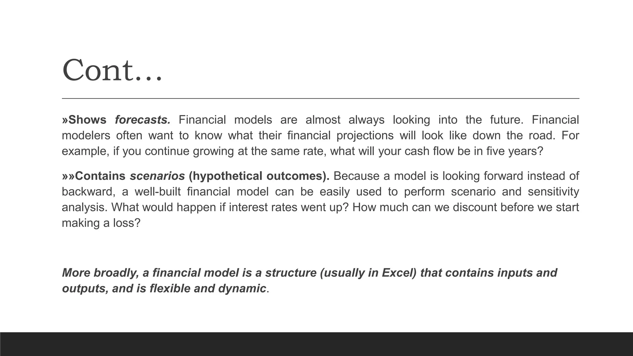 Financial modeling | PPTX