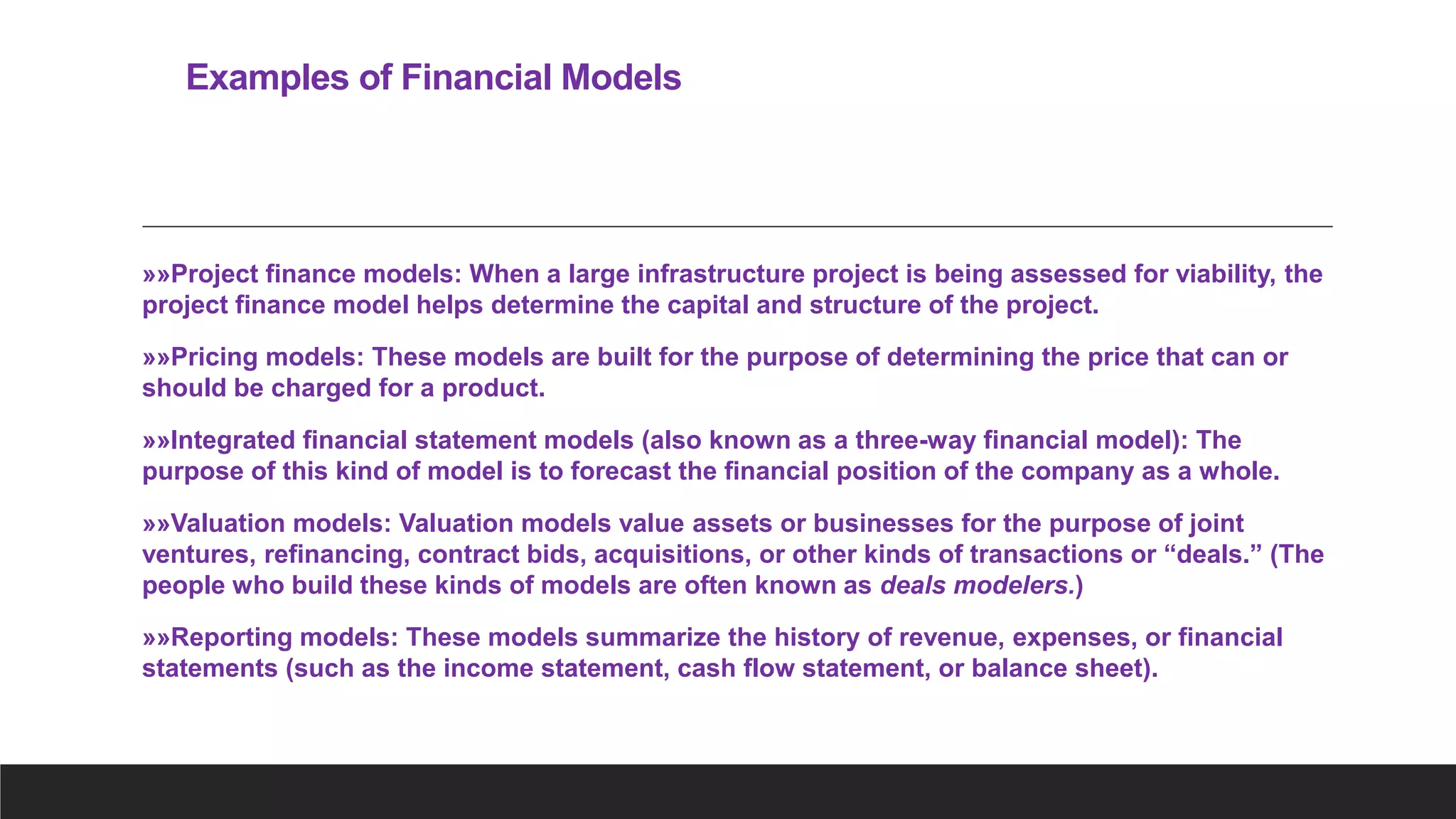Financial modeling | PPTX