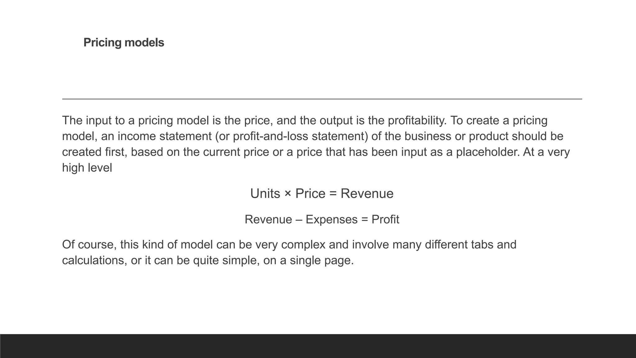 Financial modeling | PPTX
