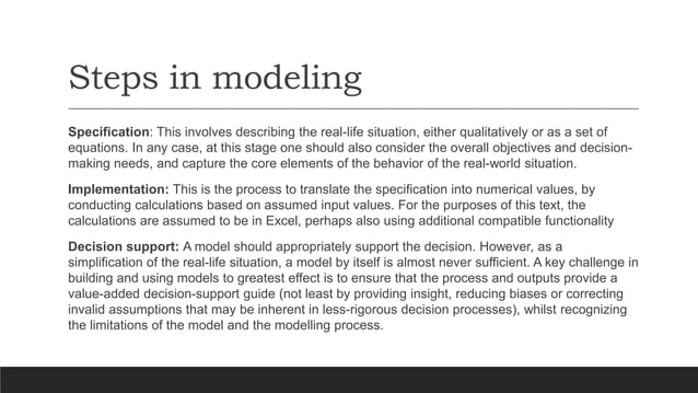 Financial modeling | PPTX | Stocks and Bonds | Personal Investing