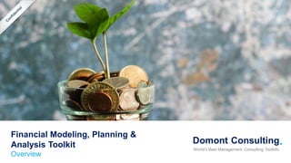 Financial Modeling, Planning & Analysis Toolkit and Templates | PPTX