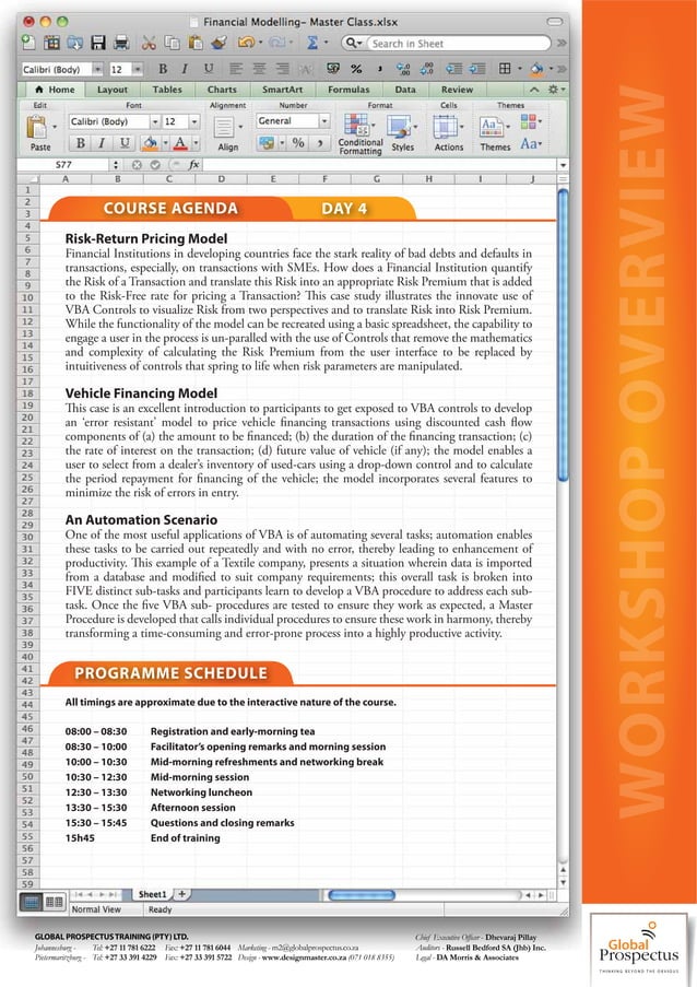 Financial Modelling with VBA Master Class | PDF