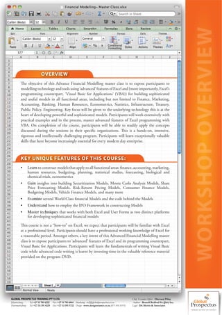 Financial Modelling with VBA Master Class | PDF