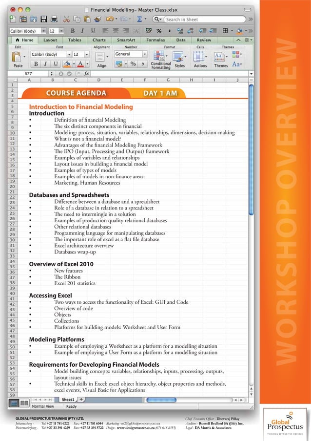 Financial Modelling with VBA Master Class | PDF