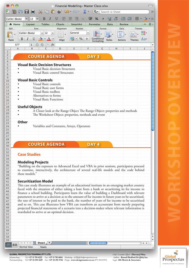 Financial Modelling with VBA Master Class | PDF