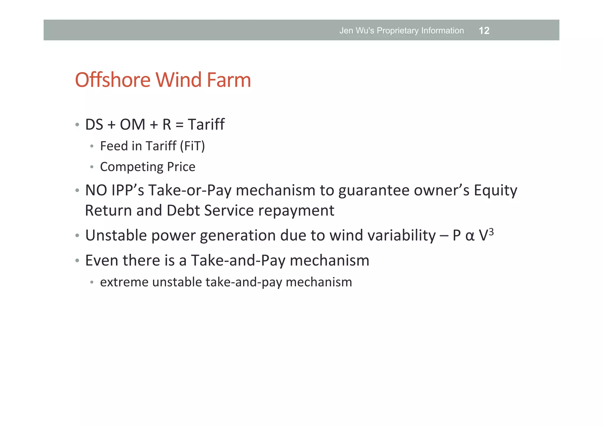 Financial modelling for offshore wind farm project v3 english | PDF