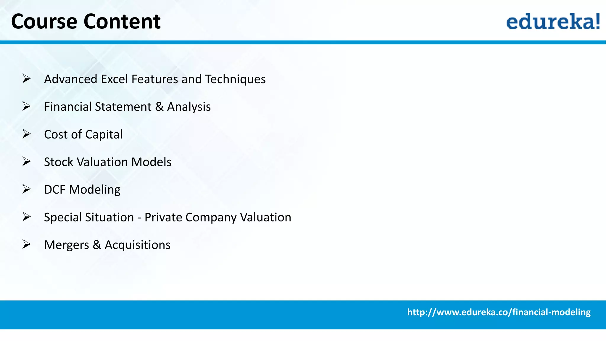 Introduction to Financial Modeling | PPT