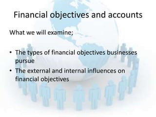 Financial objectives | PPTX