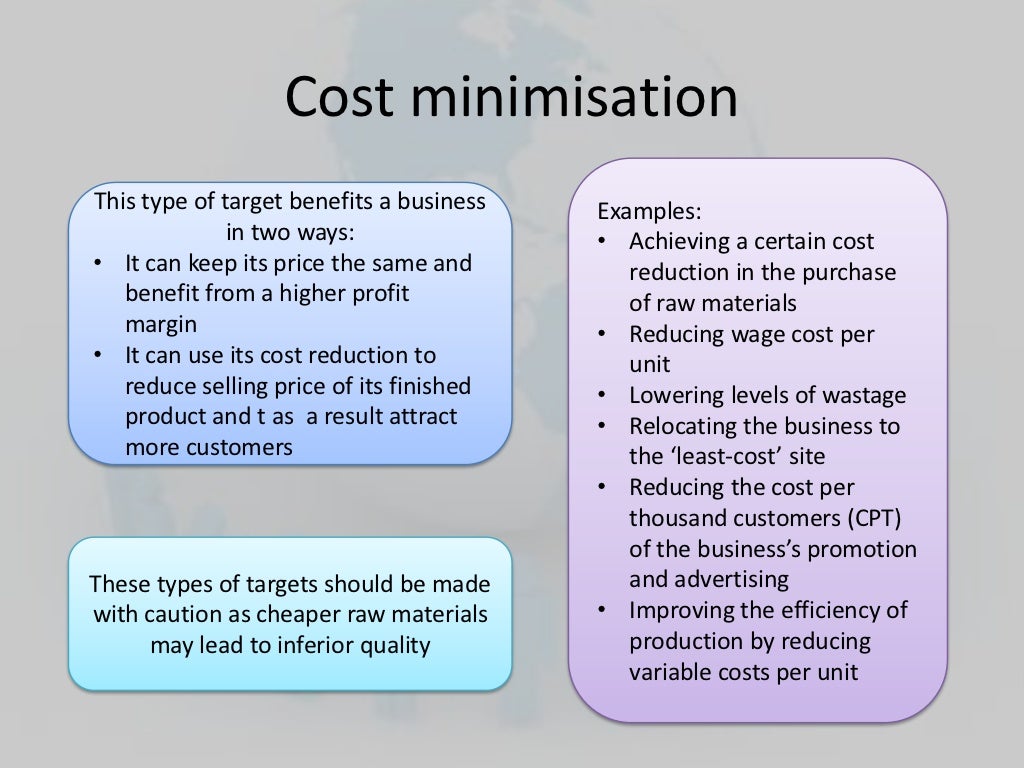 Financial Objectives Financial Objectives