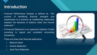 Financial performance analysis | PPTX