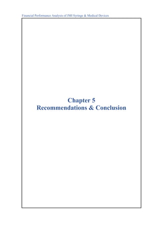 Financial performance analysis of JMI syringe & Medical Devices Ltd. | PDF