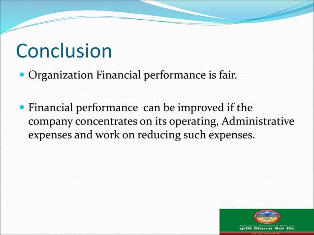 Agriculture Development Bank Financial performance Analysis | PPT