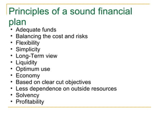 Financial Plan | PPT