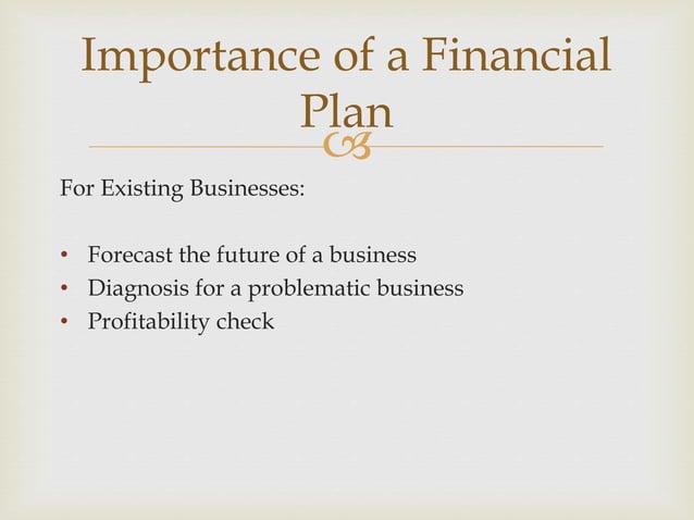 Financial plan | PPT