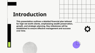 Financial Plan for high net worth clients | PPTX
