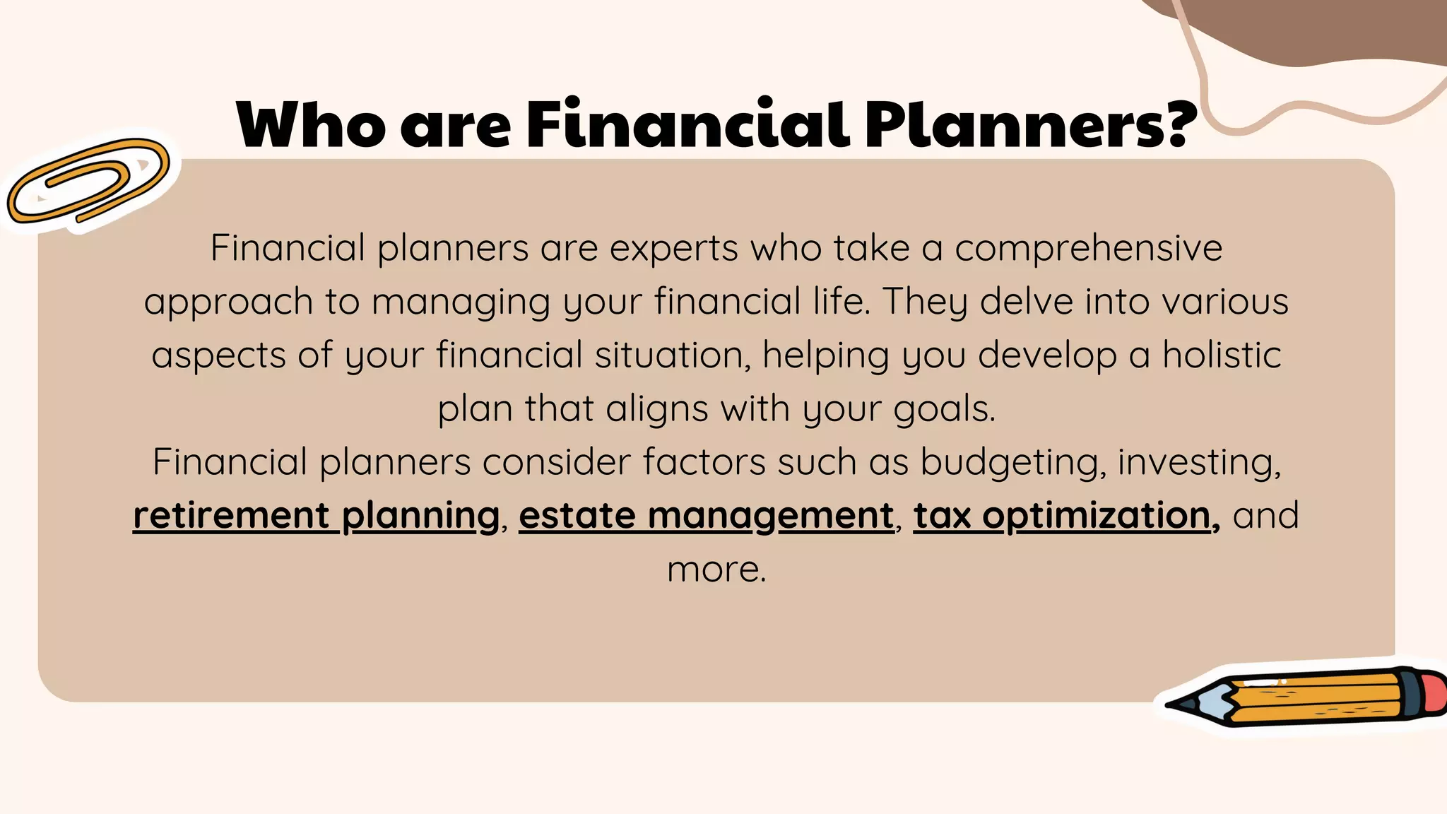 Financial Planner and Financial Advisor Know the difference | PDF