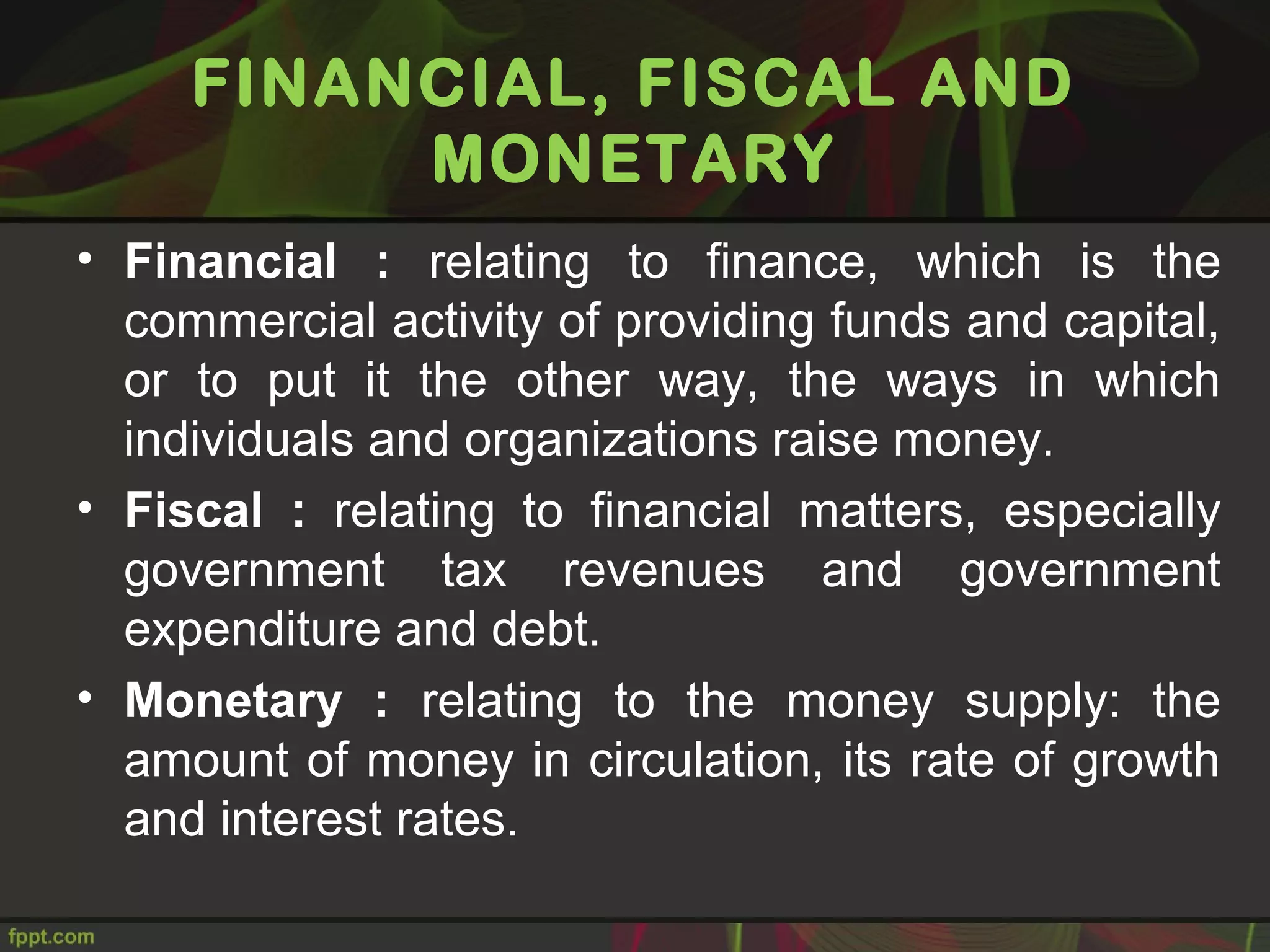 fiscal & Financial planning | PPT