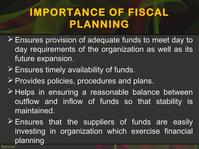 fiscal & Financial planning | PPT